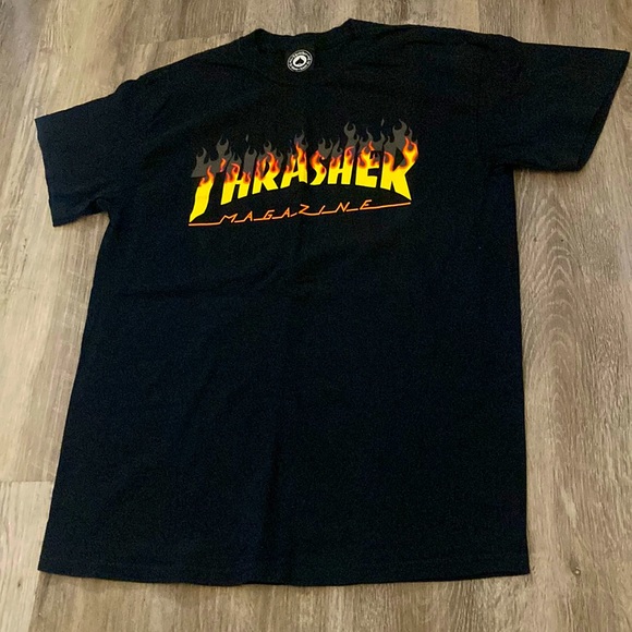Thrasher | Shirts | Thrasher Magazine Offical Fire Tshirt Skateboard ...